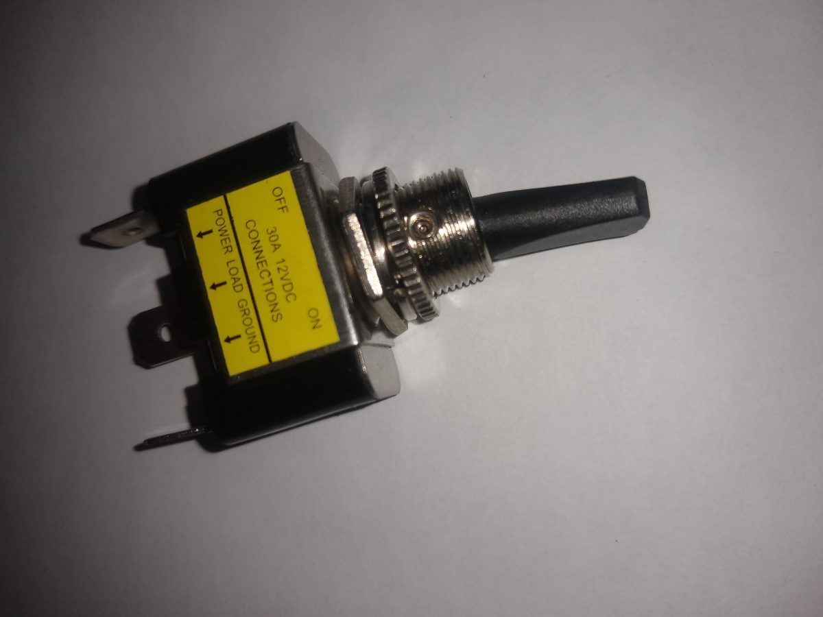 Flat Toggle Switch, On/Off, (colour choice LED) - RetroSpec Parts